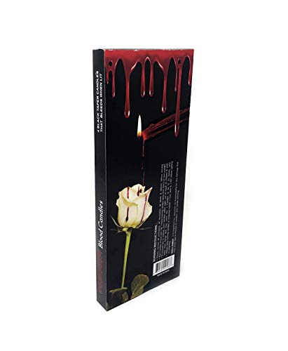 Vrinda® 10 inch Taper Candle That Bleeds, Vampire Blood Candle, Ritual Spell Unscented Taper Candles - Set of 4
