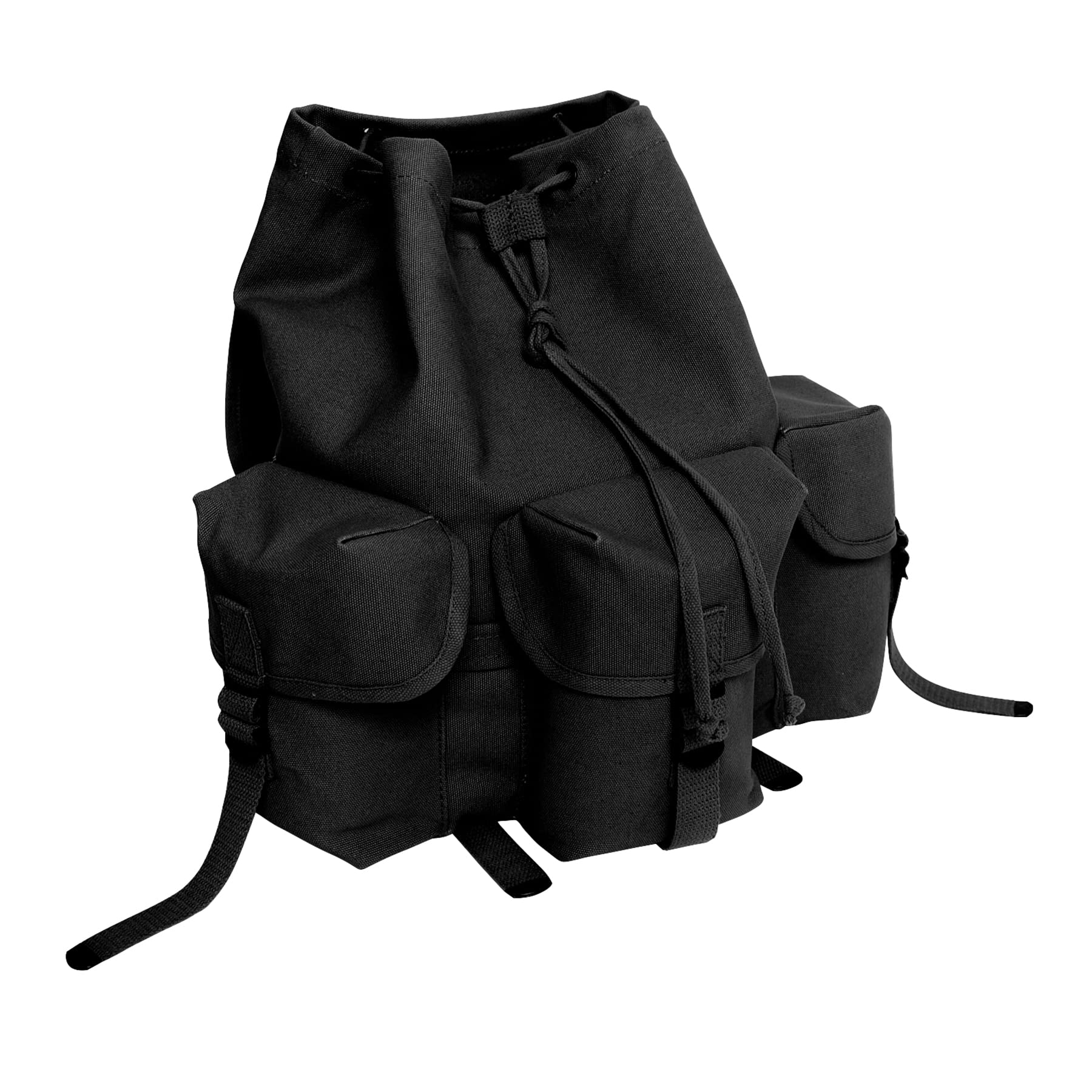 Rothco Mini Alice Pack – Heavyweight 18 OZ Cotton Canvas Rucksack – 20L Capacity – Black