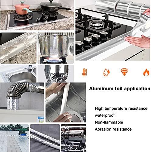 WELSTIK Professional Grade Aluminum Foil Tape 3.9mil Thick for HVAC, Sealing & Patching Hot & Cold Air Ducts,HVAC, Pipe, Air Ducts(2 Inch by 40 Feet)