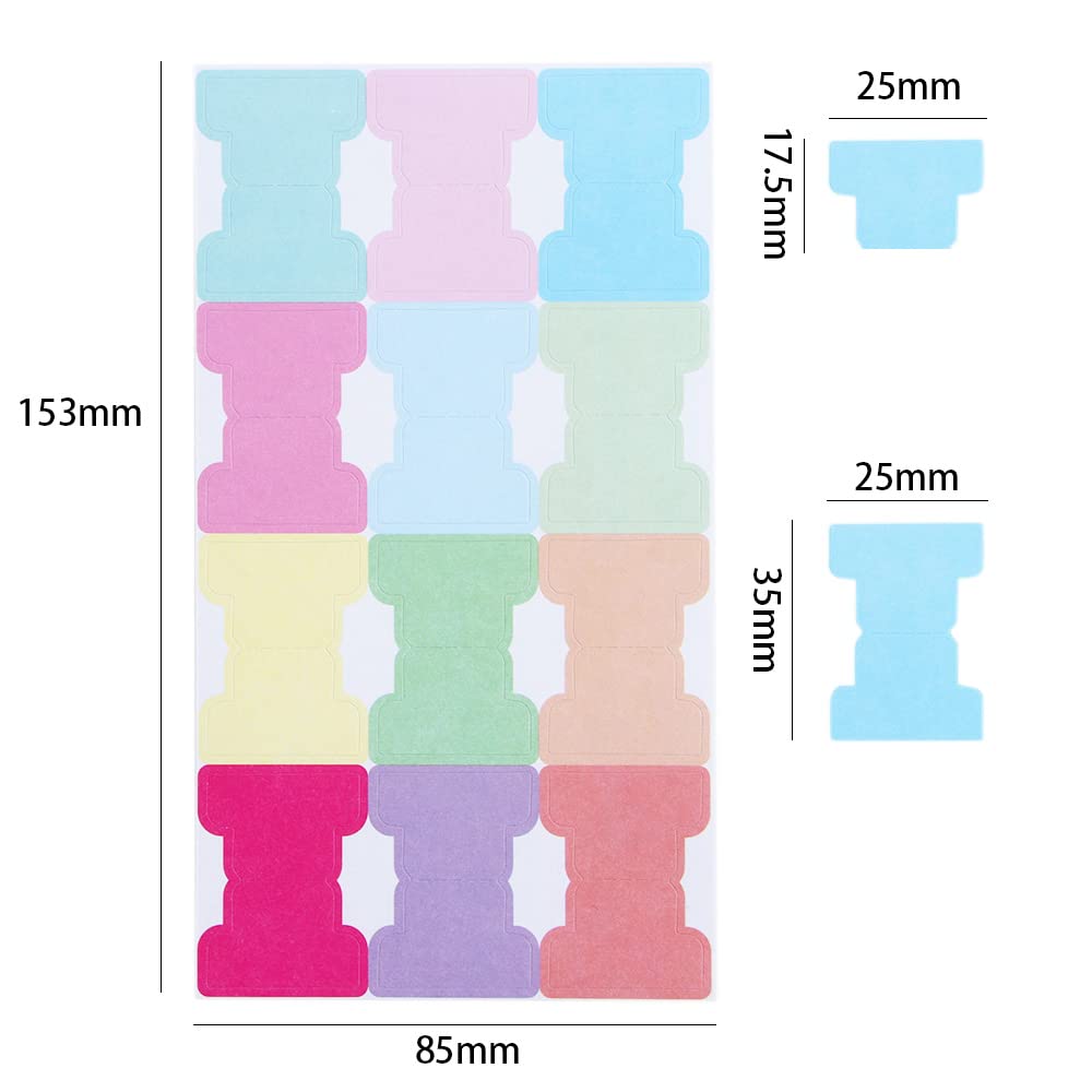 Index Label Sticker Writable 10sheet/120pcs Self-Adhesive Paper Tabs Notebook Repositionable Planner File Tabs Book Pages Markers