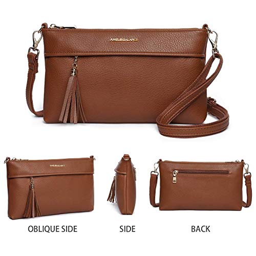 AMELIE GALANTI women's Small crossbody Handbags Shoulder Bag,Fashion Tassel design and Shoulder Strap Adjustable