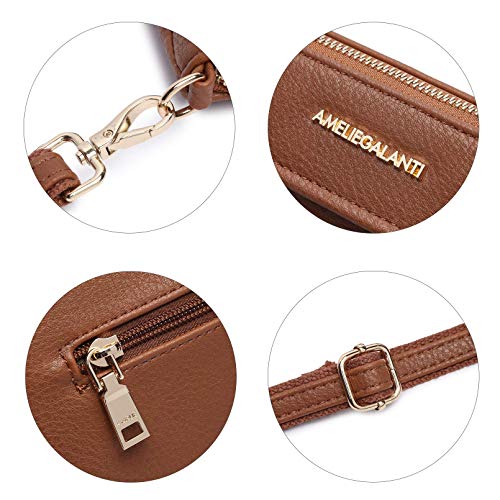 AMELIE GALANTI women's Small crossbody Handbags Shoulder Bag,Fashion Tassel design and Shoulder Strap Adjustable