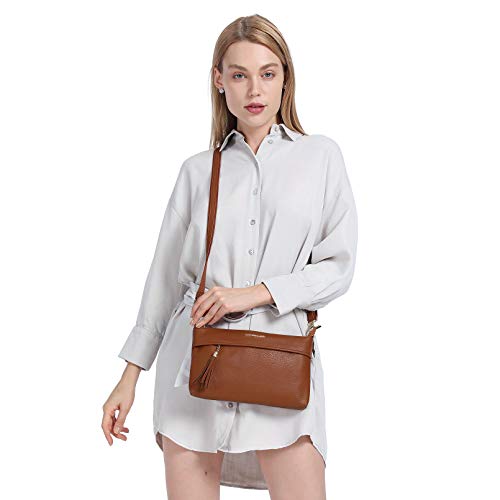 AMELIE GALANTI women's Small crossbody Handbags Shoulder Bag,Fashion Tassel design and Shoulder Strap Adjustable