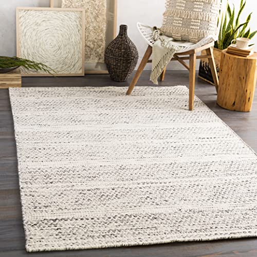 Mark&Day Area Rugs, 6x9 Marie Modern Cream Area Rug, White/Black Carpet for Living Room, Bedroom or Kitchen (6' x 9')