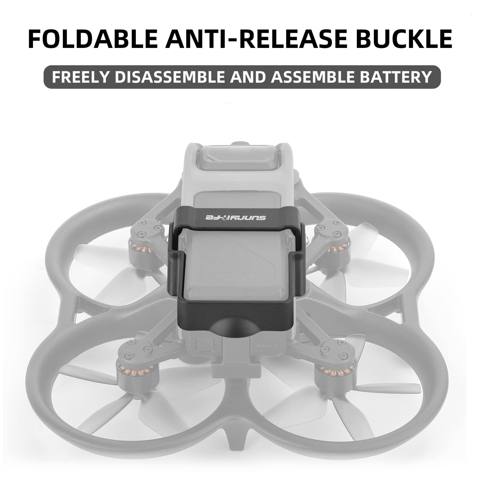 FSIDIWT Battery Holder Clip for DJI Avata FPV Drone, Battery Buckle Protection Frame, Battery Anti-Release Buckle Lock-up Battery Buckle Guard for DJI Avata
