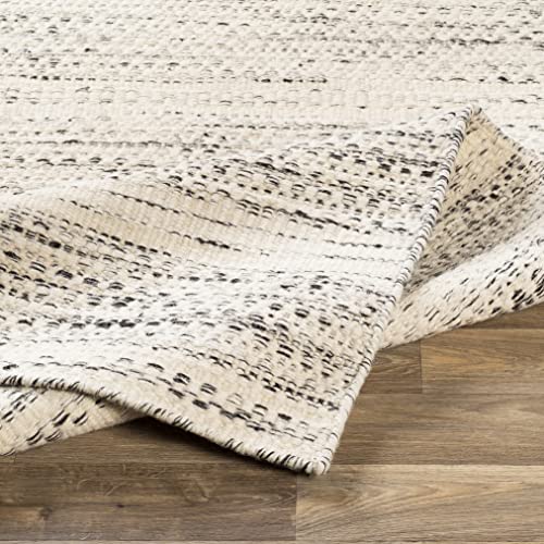 Mark&Day Area Rugs, 6x9 Marie Modern Cream Area Rug, White/Black Carpet for Living Room, Bedroom or Kitchen (6' x 9')