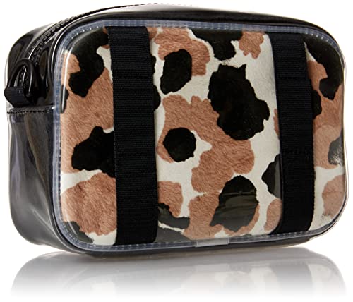 UGG womens Janey Ii Clear Calf Hair Cross Body Bag, Black Cow, One Size US