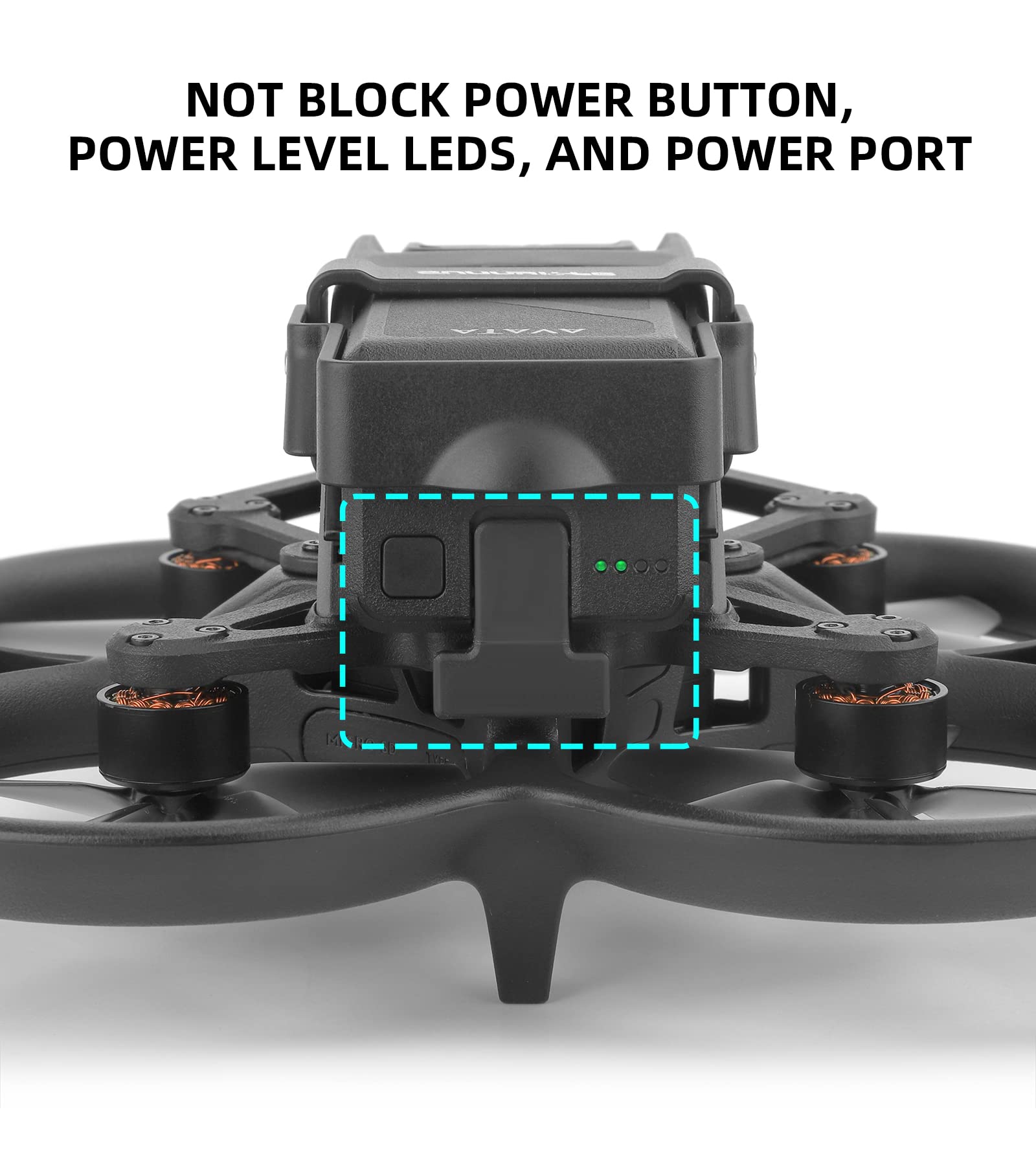 FSIDIWT Battery Holder Clip for DJI Avata FPV Drone, Battery Buckle Protection Frame, Battery Anti-Release Buckle Lock-up Battery Buckle Guard for DJI Avata