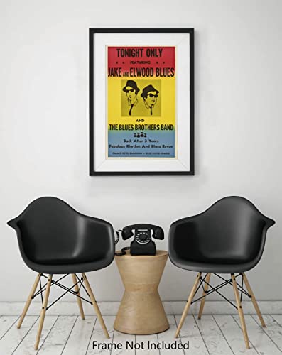 XIHOO The Blues Brothers in Concert Poster Frameless Gift 12"x 18" (30cm x 46cm)