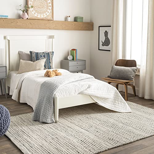 Mark&Day Area Rugs, 6x9 Marie Modern Cream Area Rug, White/Black Carpet for Living Room, Bedroom or Kitchen (6' x 9')