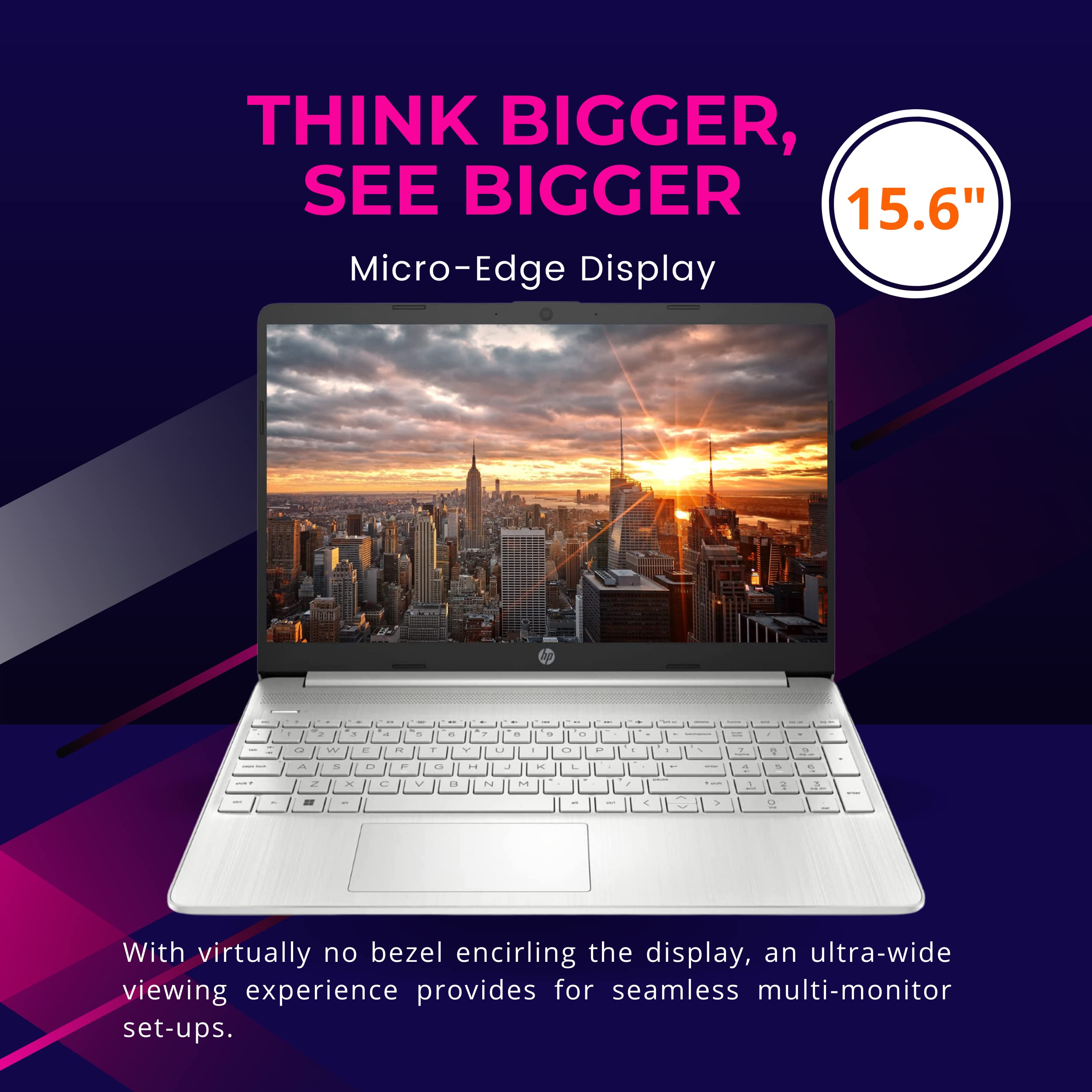 HP Touchscreen Laptop 15.6" HD Display, Intel Core i5-1155G7(Beat i7-1065G7), 32 GB RAM - 1 TB PCie SSD, Intel Iris Xe Graphics, Numeric Pad, Bluetooth 5, Long Battery Life, Windows 11 Home, Silver