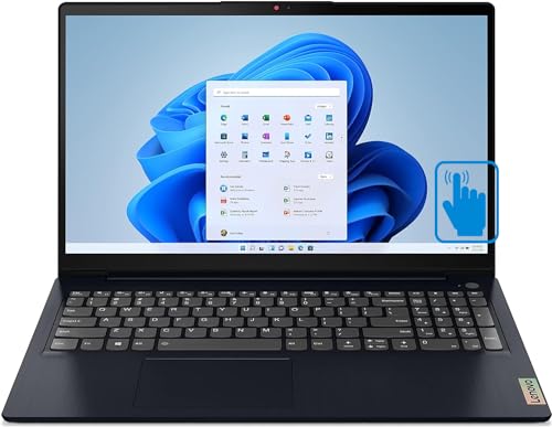 Lenovo IdeaPad 3 15.6" Touchscreen IPS FHD Abyss Blue Laptop (Intel i5-1235U, 8GB RAM, 1TB PCIe SSD, Intel Iris Xe, Backlit KYB, FP, WiFi 6, BT 5.2, Webcam, Win 11 Home) w/Dockztorm Hub