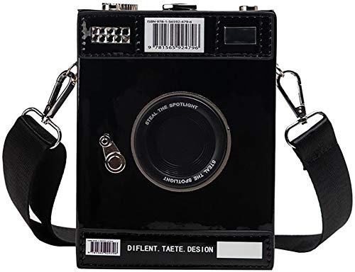 QZUnique Women's Retro PU Camera Shaped Snapshot Casual Cross body Shoulder Handbag Purse