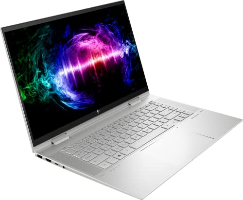 HP 2022 Envy x360 2-in-1 15.6" FHD Touchscreen Convertible Laptop, Intel Core i5-1155G7, 16GB DDR4 RAM, 512GB PCIe SSD, Backlit Keyboard, Intel Graphics, Webcam, Windows 11, Silver, ROKC Mousepad