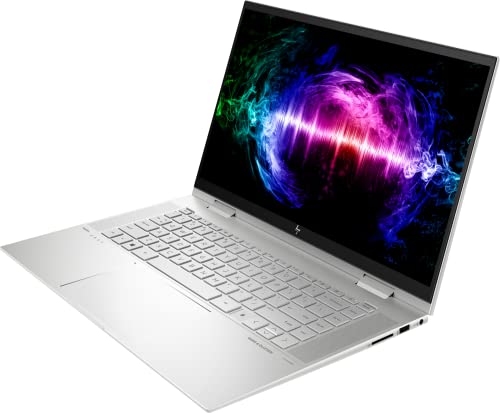 HP 2022 Envy x360 2-in-1 15.6" FHD Touchscreen Convertible Laptop, Intel Core i5-1155G7, 16GB DDR4 RAM, 512GB PCIe SSD, Backlit Keyboard, Intel Graphics, Webcam, Windows 11, Silver, ROKC Mousepad