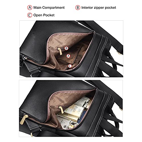 Genuine Cow Leather Women Backpack Purse Crocodile Pattern Anti-theft Casual Shoulder Bag Fashion Lady BackBags