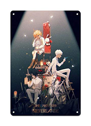 Wonderful Life A The Promised Neverland Poster - Japan Manga Poster Tin Poster Japan Anime Poster Comic Poster Cartoon Poster 8 x 12 inch(20x30cm)