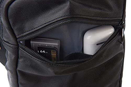 HEX Ranger Water Resistant Crossbody for small cameras and accessories with adjustable divider, Black
