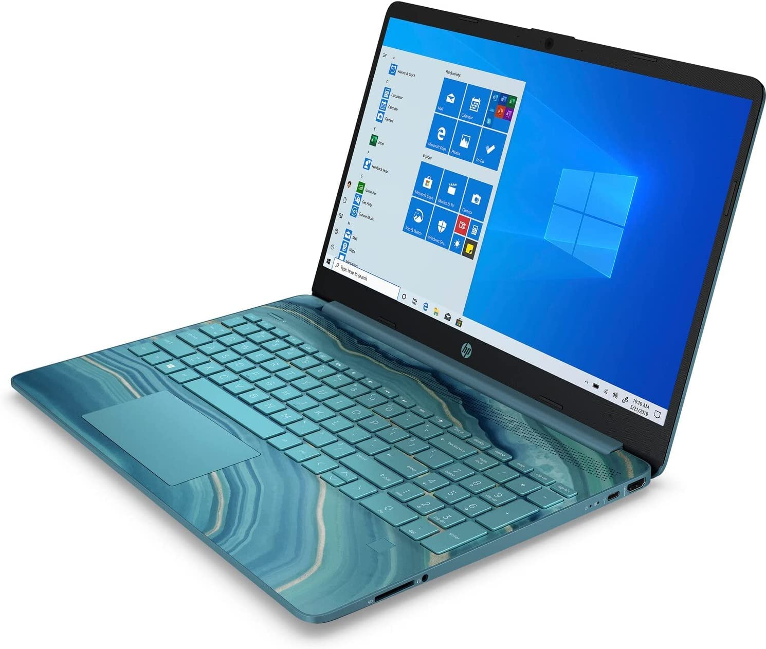 HP Laptop 15-dy4005cy 15.6" HD (1366 x 768) Touchscreen, Intel Core i5-1155G7, Intel Iris Xe Graphics, 12GB DDR4 RAM, 512GB SSD Storage, Windows 11 Home, Underwater Teal