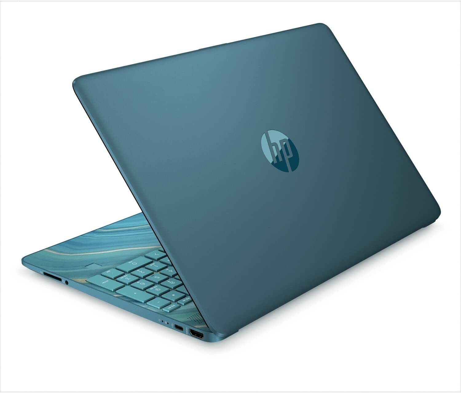 HP Laptop 15-dy4005cy 15.6" HD (1366 x 768) Touchscreen, Intel Core i5-1155G7, Intel Iris Xe Graphics, 12GB DDR4 RAM, 512GB SSD Storage, Windows 11 Home, Underwater Teal