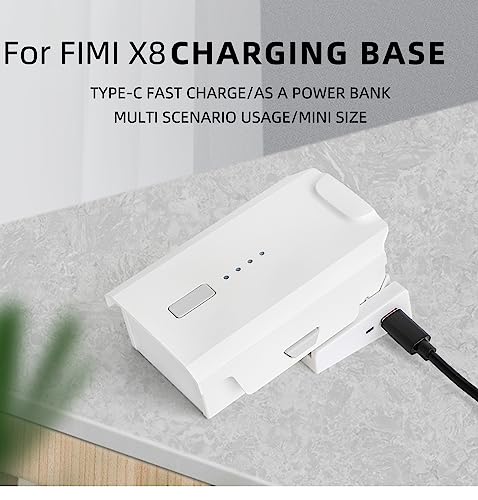 Drone Battery Charger Hub for FIMI X8 SE 2022, Portable Charging Base Butler Discharger Fast Charger Station