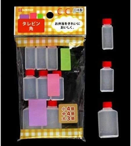 JapanBargain 2054, Japanese Travel Bottles for Dressing Spice Soy Sauce Squeeze Squirt Bottles Mini Sauce Containers Made in Japan, Set of 11