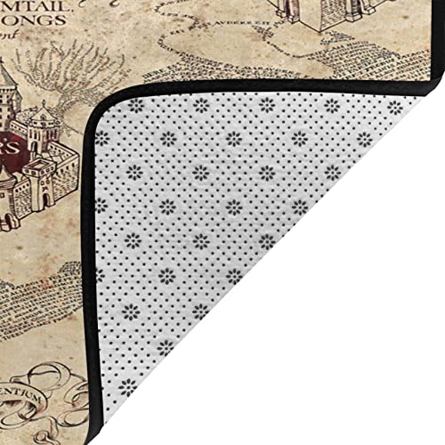 I Like Exercise Marauders Map Carpet Area Carpet Picnic Mat Beach Mat Bedroom University Dormitory Living Room Comfortable and Durable Decorative Carpet36 X24