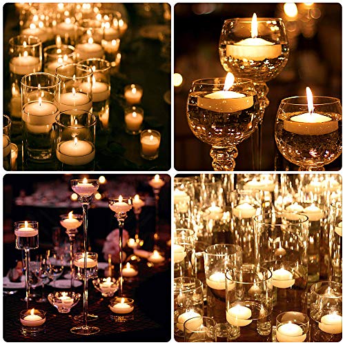 Set of 48 Unscented Floating Candles for Centerpieces, 2 Inch Small Floating Candles for Holiday, Weddings, Parties, Special Occasions and Christmas Home Decorations