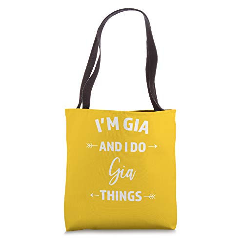 Cute Gia Things Personalized Name Gifts Tote Bag