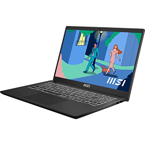 EXCaliberPC 2023 MSI Modern 15 B11M-023US (i5-1155G7, 16GB RAM, 1TB NVMe SSD, Intel Iris Xe, 15.6" FHD, Windows 11 Pro) Professional Laptop