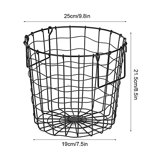 Large Laundry Basket, Wire Baskets with Handles Easy Carry Bags Storage Organizer Baskets
