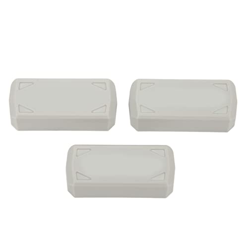 Focket Drone Battery Dust Cover, Compact TPU Waterproof Cover for Drone Battery Port 3pcs for AntiCollision (Grey)