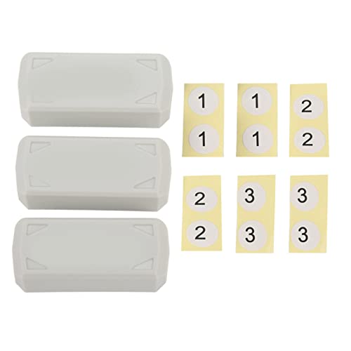 Focket Drone Battery Dust Cover, Compact TPU Waterproof Cover for Drone Battery Port 3pcs for AntiCollision (Grey)