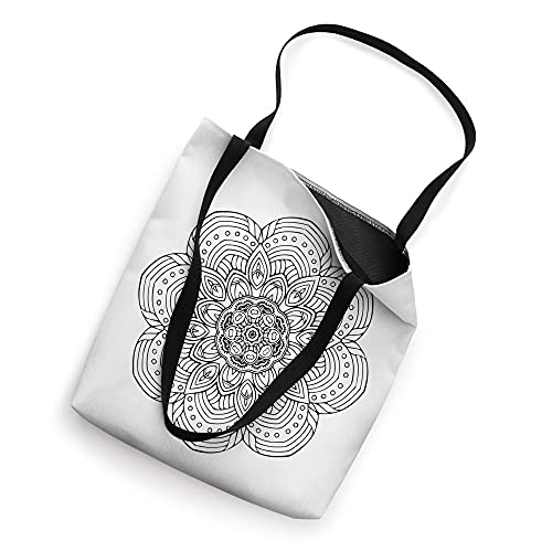 Color Your Own Tote Bag - Mandala Coloring Tote Bag