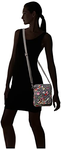 Vera Bradley Women's Cotton Mini Hipster Crossbody Purse With RFID Protection, Hope Blooms - Recycled Cotton, One Size