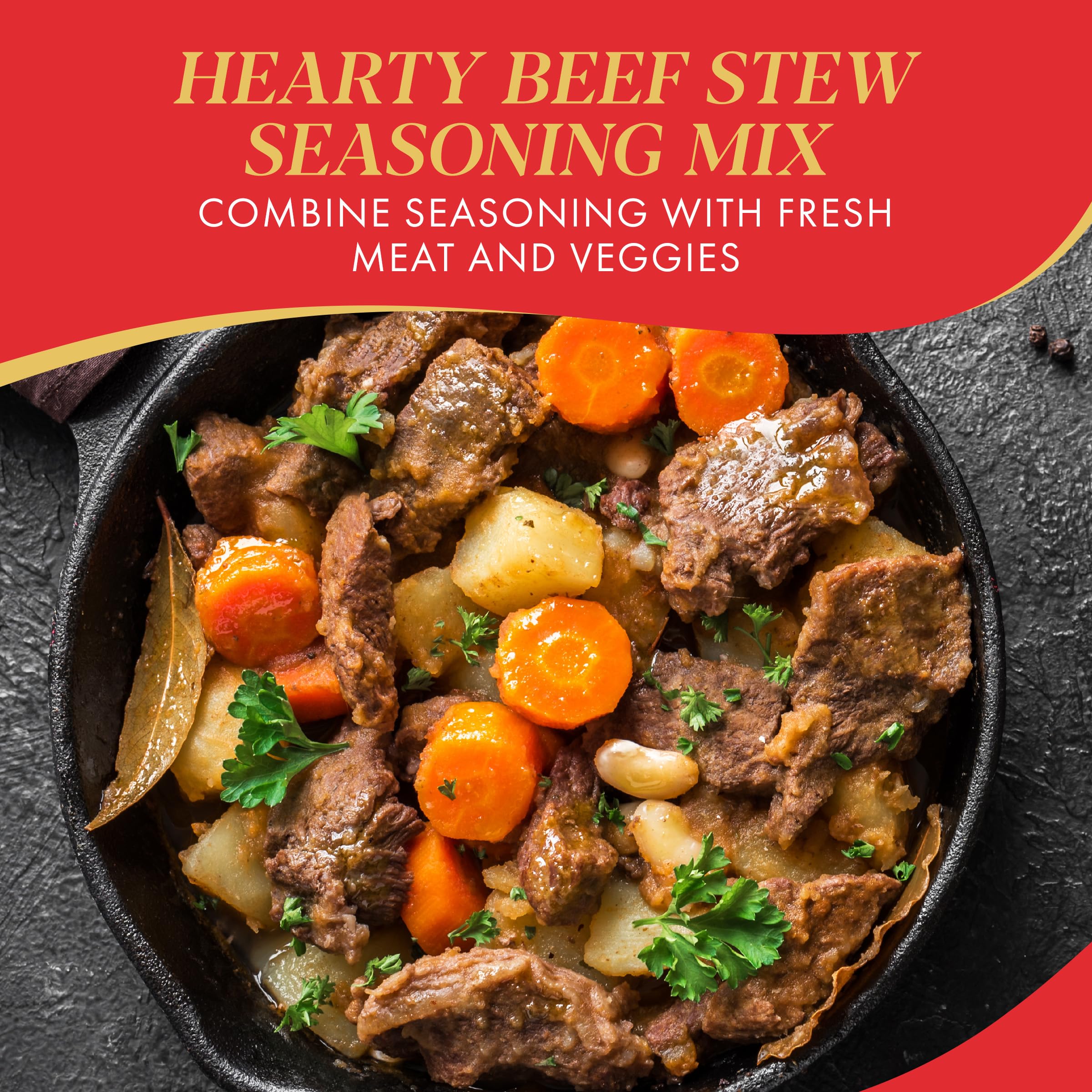Crock-Pot Hearty Beef Stew Seasoning Mix, 1.5 Ounce (Pack of 12)