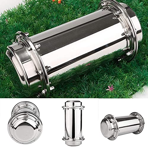 Jonoisax Time Capsule Box Bury Container - Anti-Corrosion Waterproof Stainless Steel Durable Lock Container for Future Graduation Gift,10.2Inch