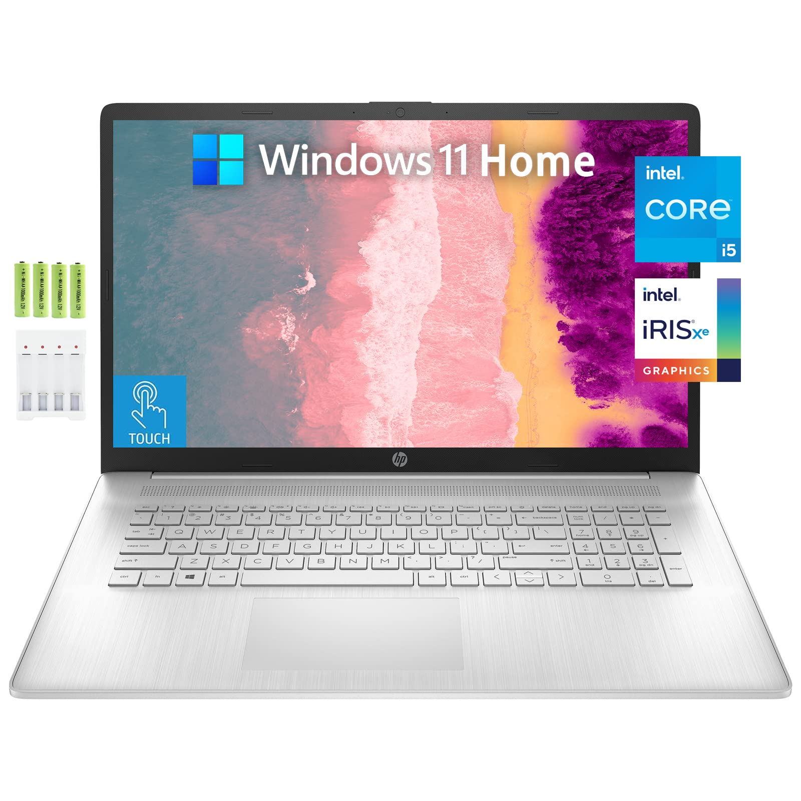 HP 15 15.6" HD Touchscreen Laptop Computer, 11th Gen Intel 4-core i5-1155G7 (Beat i7-1065G7), 16GB RAM 1TB SSD, Iris Xe Graphic, Numeric Pad, Wi-Fi, Bluetooth 5, Windows 11 Home in S Mode, w/Battery