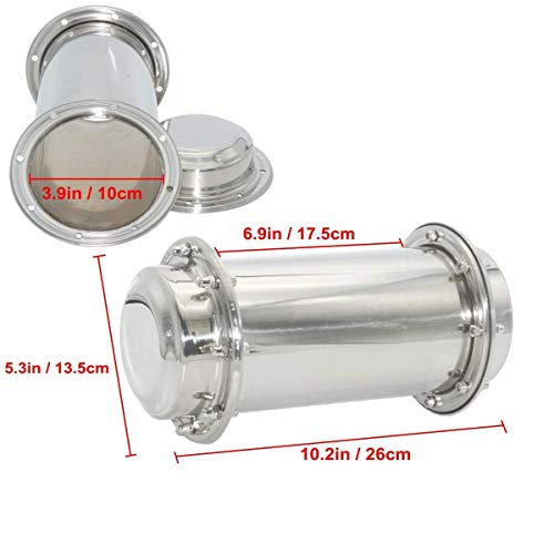 Jonoisax Time Capsule Box Bury Container - Anti-Corrosion Waterproof Stainless Steel Durable Lock Container for Future Graduation Gift,10.2Inch