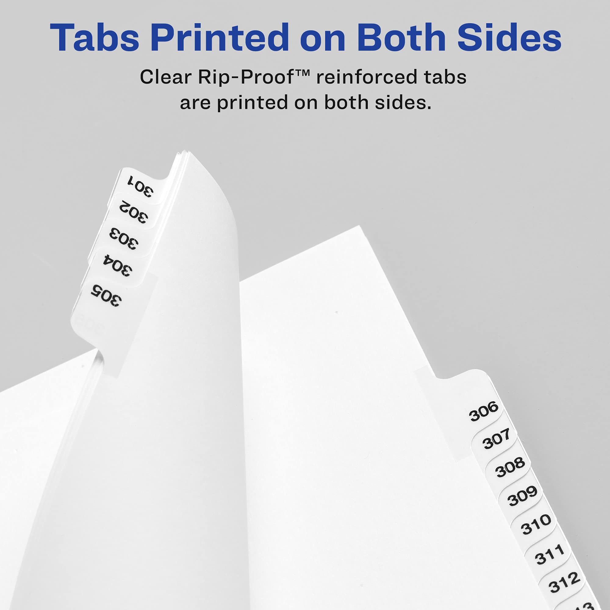 Avery Unpunched Legal Exhibit Dividers, Avery Style Helvetica Bold Type, Letter Size, Individual Side Tab #7, 25 Total (11917)