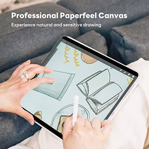 EIP Paperfeel Magnetic Screen Protector Compatible with iPad 9/8/7 (10.2-Inch, 2021/2020/2019 Model, 9th/8th/7th Generation), Anti-Glare, Easy Install, Detach and Clean, Draw and Sketch Like on Paper