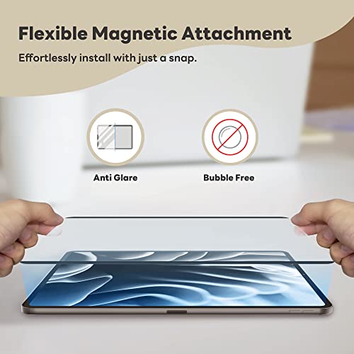 EIP Paperfeel Magnetic Screen Protector Compatible with iPad 9/8/7 (10.2-Inch, 2021/2020/2019 Model, 9th/8th/7th Generation), Anti-Glare, Easy Install, Detach and Clean, Draw and Sketch Like on Paper