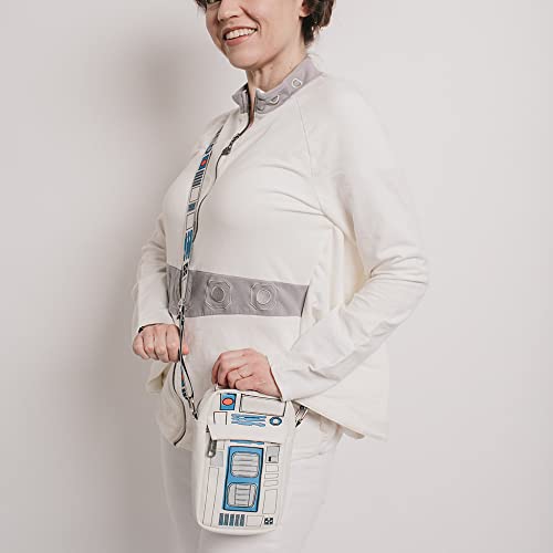 Star Wars Bag, Cross Body, R2-D2, Bounding, Vegan Leather 8.0" x 6.5"