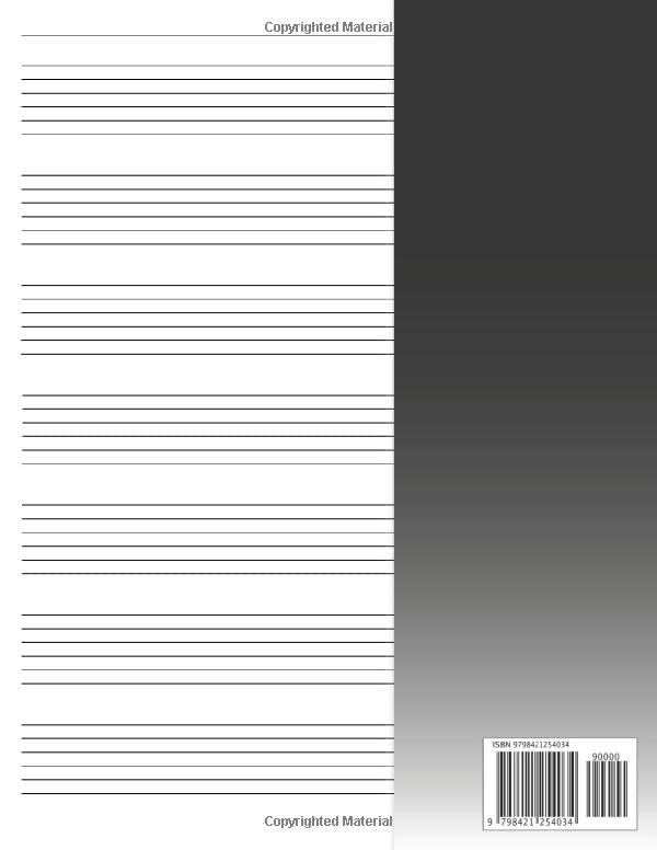 Blank Guitar Tab Paper: Large Print Guitar Tablature Manuscript Paper for Serious Students & Teachers.