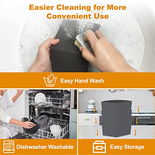 Dompion Silicone Slow Cooker Liners, Reusable 3 Divider Insert Fits for Crock-pot Oval 6 QT Slow Cooker, Dishwasher Safe, Easy Cleanup, Food-Grade BPA Free Cooking Liners for Most 6 QT Slow Cooker