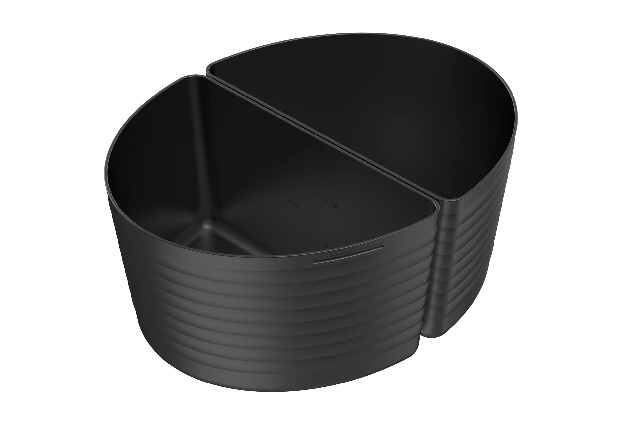 2023 Upgrade Silicone Crock Pot Liner Fit for Crockpot 6 QT Oval, BPA Free Reusable Slow Cooker Divider Insert Separator Bags Dual Pockets, Dishwasher Safe (2 Dividers)