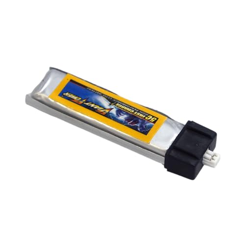 ECHOBBY 3.7V 1S 220mAh 50C LiPO Battery PH1.25 Nor Mini Plug for RC Aircraft Micro Quad Copter Drone (1P)