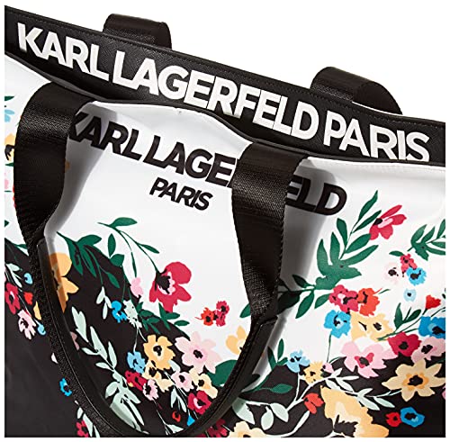Karl Lagerfeld Paris Amour Tote, BLK/WHT Floral