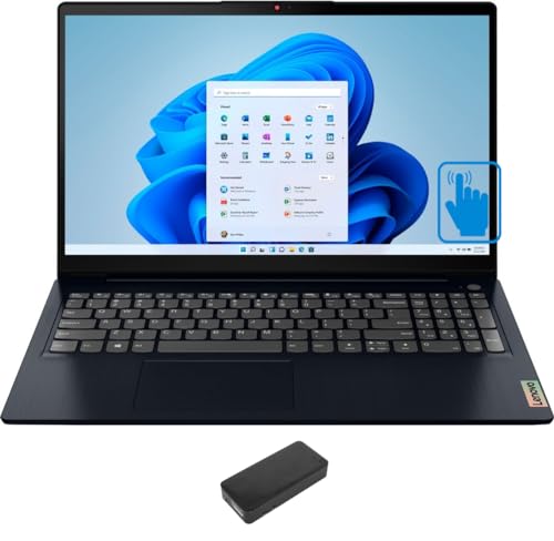 Lenovo IdeaPad 3i Home & Business Laptop (Intel i5-1155G7 4-Core, 24GB RAM, 1TB PCIe SSD, Intel Iris Xe, 15.6" 60 Hz Touch Full HD (1920x1080), WiFi, Bluetooth, Webcam, Win 11 Pro) with USB-C Dock