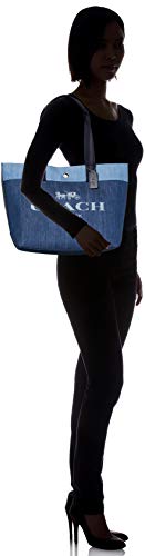COACH(コーチ) Tote Bag, Silver/Denim